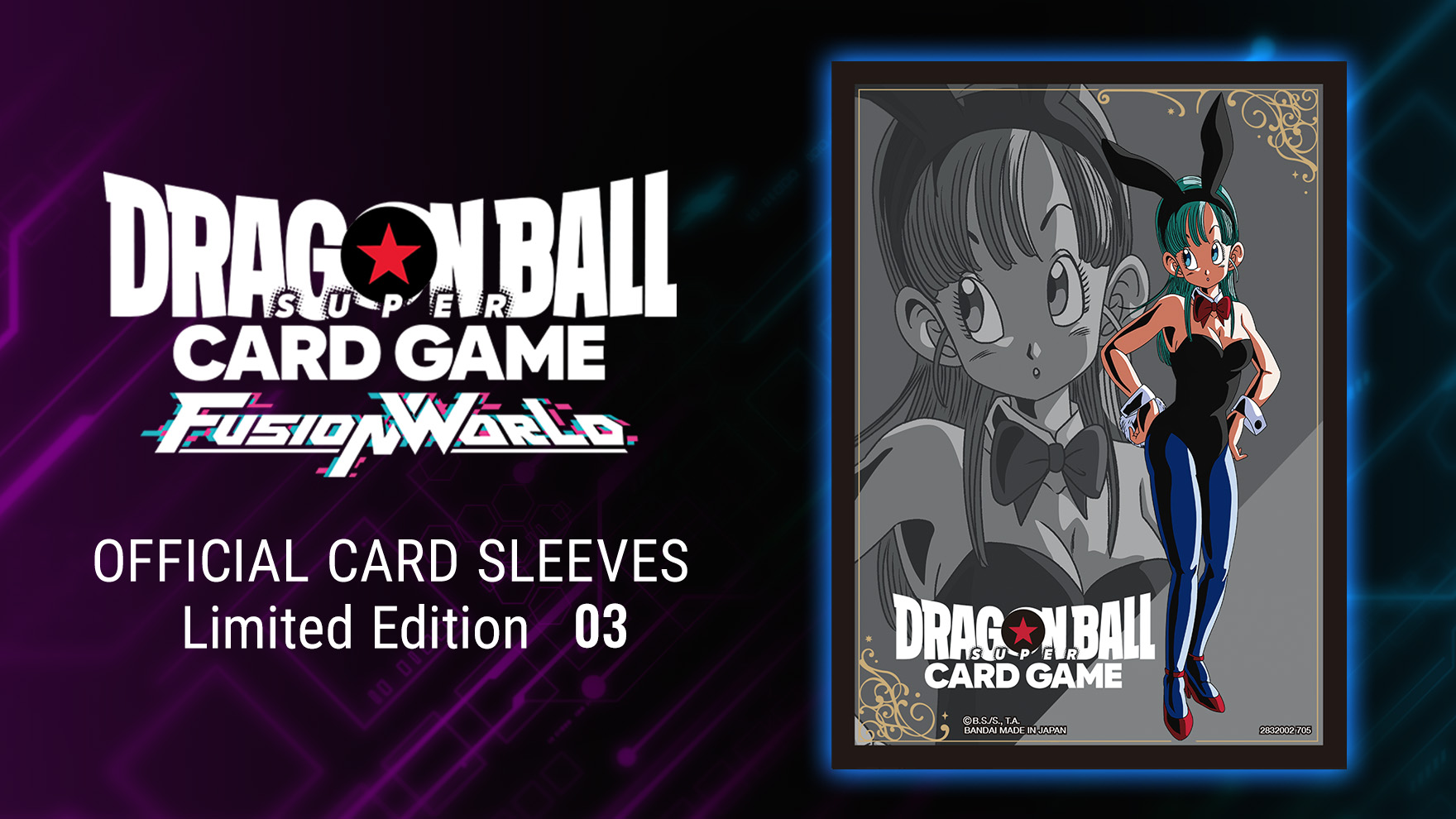 OFFICIAL CARD SLEEVES Limited Edition 03 -Bulma- | Dragon Ball Super ...