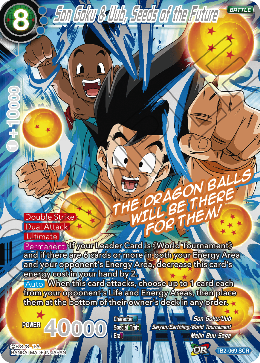TB02 SCR Cards Showdown STRATEGY DRAGON BALL SUPER CARD GAME
